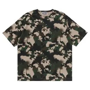 BAPE Map Camo Ape Head One Point Relaxed Fit Tee - Green