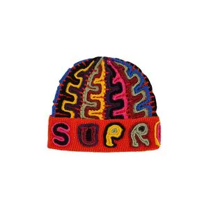 Supreme Yarn Appliqué Beanie - Orange