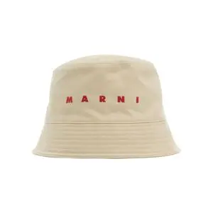 Marni Logo Bucket Hat - White