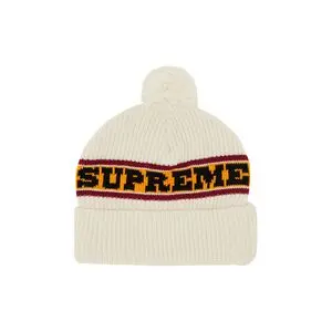 Supreme Big Stripe Beanie - Cream