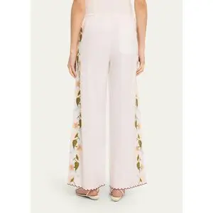 Ciao Lucia Ermmano Embroidered Drawstring Pants