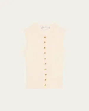 Anna Quan Serafina Button-front Knit Top