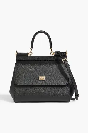 Dolce & Gabbana Sicily Pebbled-leather Tote