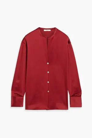 Red Silk Shirts For Women