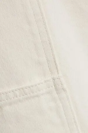Vince Cropped High-rise Cargo Jeans - Ivory