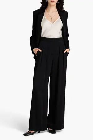 JOSEPH Talma Satin-crepe Wide-leg Pants