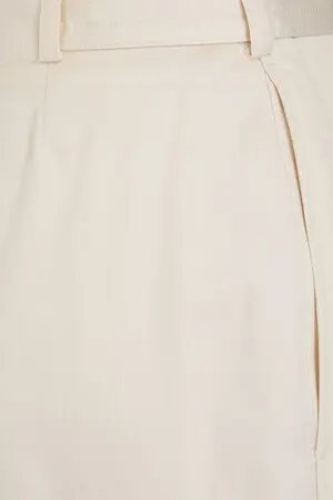 JOSEPH Tunius Cotton-sateen Wide-leg Pants - Ivory