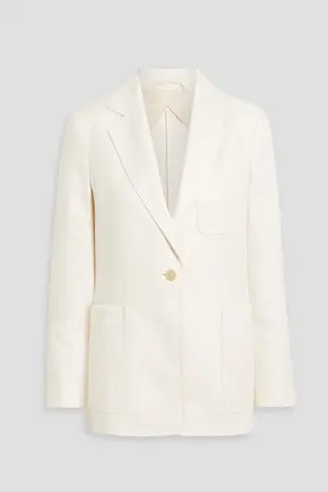 Max Mara Boemia Linen-twill Blazer - Ivory