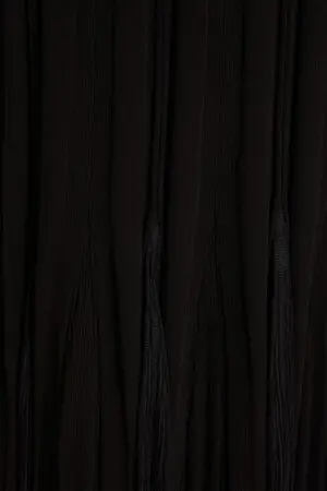 Alexander McQueen Off-the-shoulder Ribbed Midi Dress
