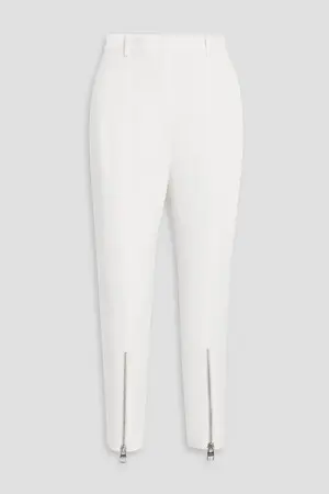 Alexander McQueen Cropped Skinny Crepe Pants