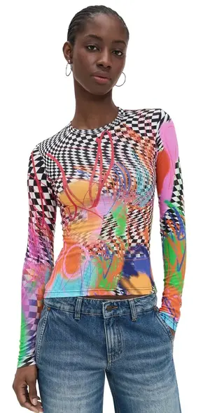 BRUCEGLEN Printed Knit Top