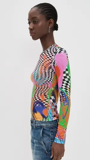 BRUCEGLEN Printed Knit Top