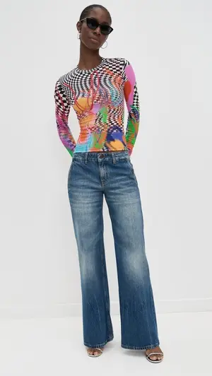 BRUCEGLEN Printed Knit Top
