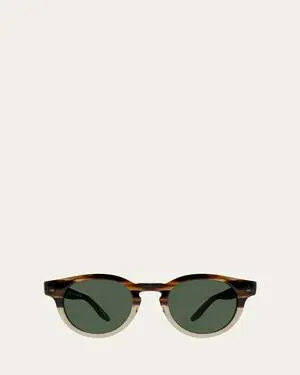 Barton Perreira Oxford Round Sunglasses - Hickory Gradient