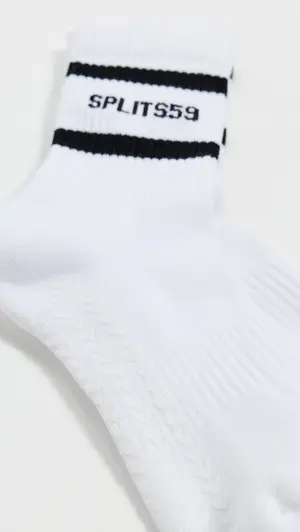 Splits59 Logo Stripe Quarter Socks