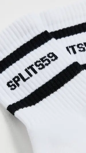 Splits59 Logo Stripe Quarter Socks
