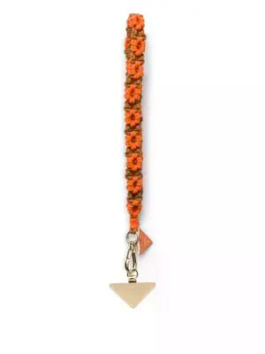 Prada Crochet Phone Wristlet - Orange
