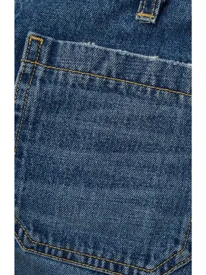 NILI LOTAN Harley Distressed Denim Shorts