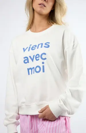 VIENS AVEC MOI Graphic Sweatshirt
