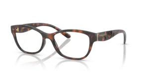 VOGUE EYEWEAR Full Rim Eyeglasses - Total Dark Havana