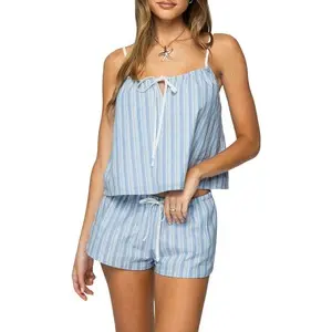 EDIKTED Striped Cotton Camisole