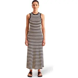 RO&ZO Stripe Knit Midi Dress