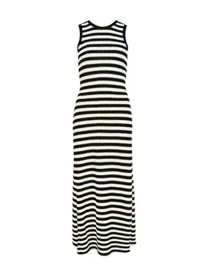 RO&ZO Stripe Knit Midi Dress