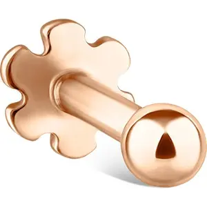 MARIA TASH Ball Single Threaded Stud Earring Rose Gold