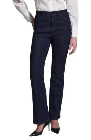 NIC+ZOE Breakaway Ribbon Trim Bootcut Jeans - Night