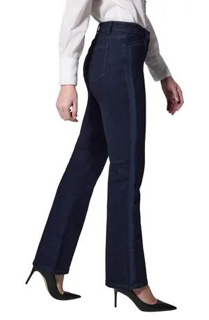 NIC+ZOE Breakaway Ribbon Trim Bootcut Jeans - Night