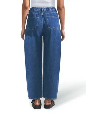RO&ZO Denim Drawstring Waist Jeans - Blue
