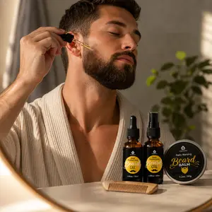 PURSONIC Grooming Essentials Bundle With 10-piece Trimming Kit & 4-piece Beard Care Set