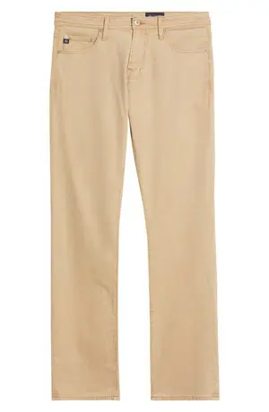 Ag Protégé Italian Light Bedford Straight Leg Pants - Light Truffle