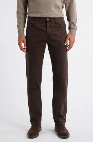 Ag Protégé Italian Light Bedford Straight Leg Pants - Sulfur Bitter Chocolate