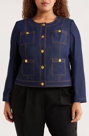 TAHARI ASL Cropped Jacket