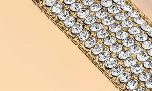Ettika Crystals Ponytail Cuff - Gold