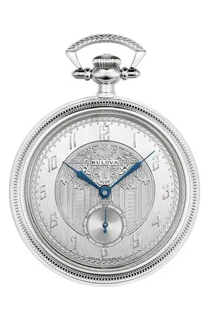 Bulova Archive Series 150th Anniversary Pocket Watch - Silverone