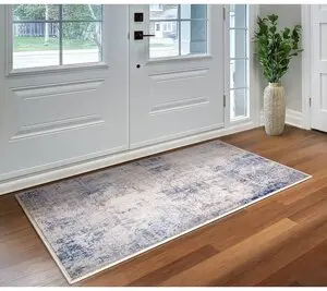 SORBUS 3x5 Ft Accent Rug For Entryway, Machine Ashable Rug