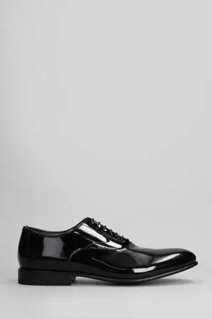 GREEN GEORGE Lace-Up Leather Shoes - Black