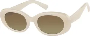 Zenni Oval Full Rim Sunglasses - Gray