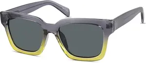 Zenni ZENNI Oval Full Rim Sunglasses Gray
