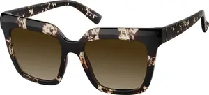 Zenni Oval Sunglasses Plastic Full Rim Frame - Pattern