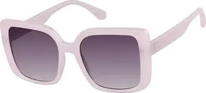 Zenni Oval Sunglasses With Full Rim Frame - Pink
