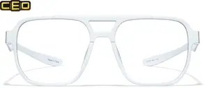 Zenni Aviator Full Rim Frame Glasses - White