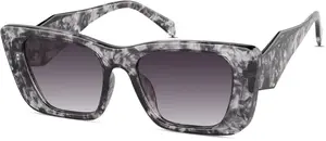Zenni Round Sunglasses With Plastic Full Rim Frame - Pattern
