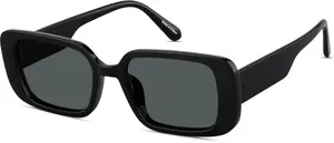 Zenni Rectangle Full Rim Sunglasses - Black
