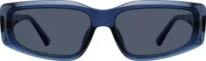 Zenni Rectangle Full Rim Sunglasses - Blue