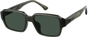 Zenni Rectangle Full Rim Sunglasses Green