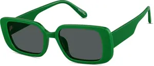 Zenni Rectangle Full Rim Sunglasses Green