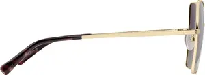 Zenni Round Stainless Steel Full Rim Sunglasses - Gold